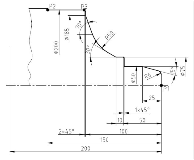 Solved Write a simple turning program using manual part | Chegg.com