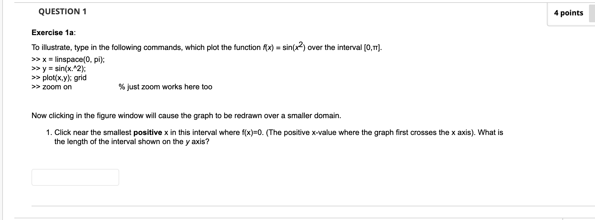 Solved To illustrate, type in the following commands, which | Chegg.com
