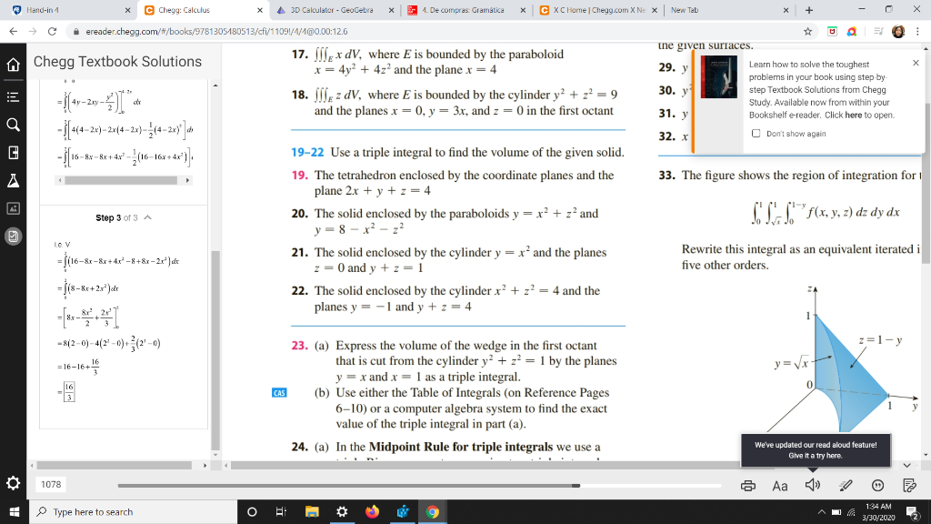 Solved Answer for number 21 is not available on the Calculus | Chegg.com