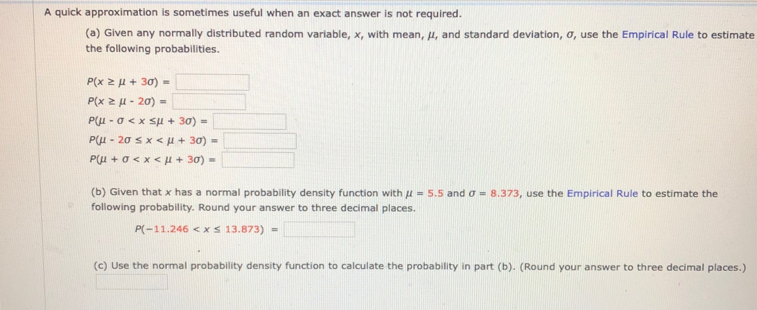 Solved A quick approximation is sometimes useful when an | Chegg.com