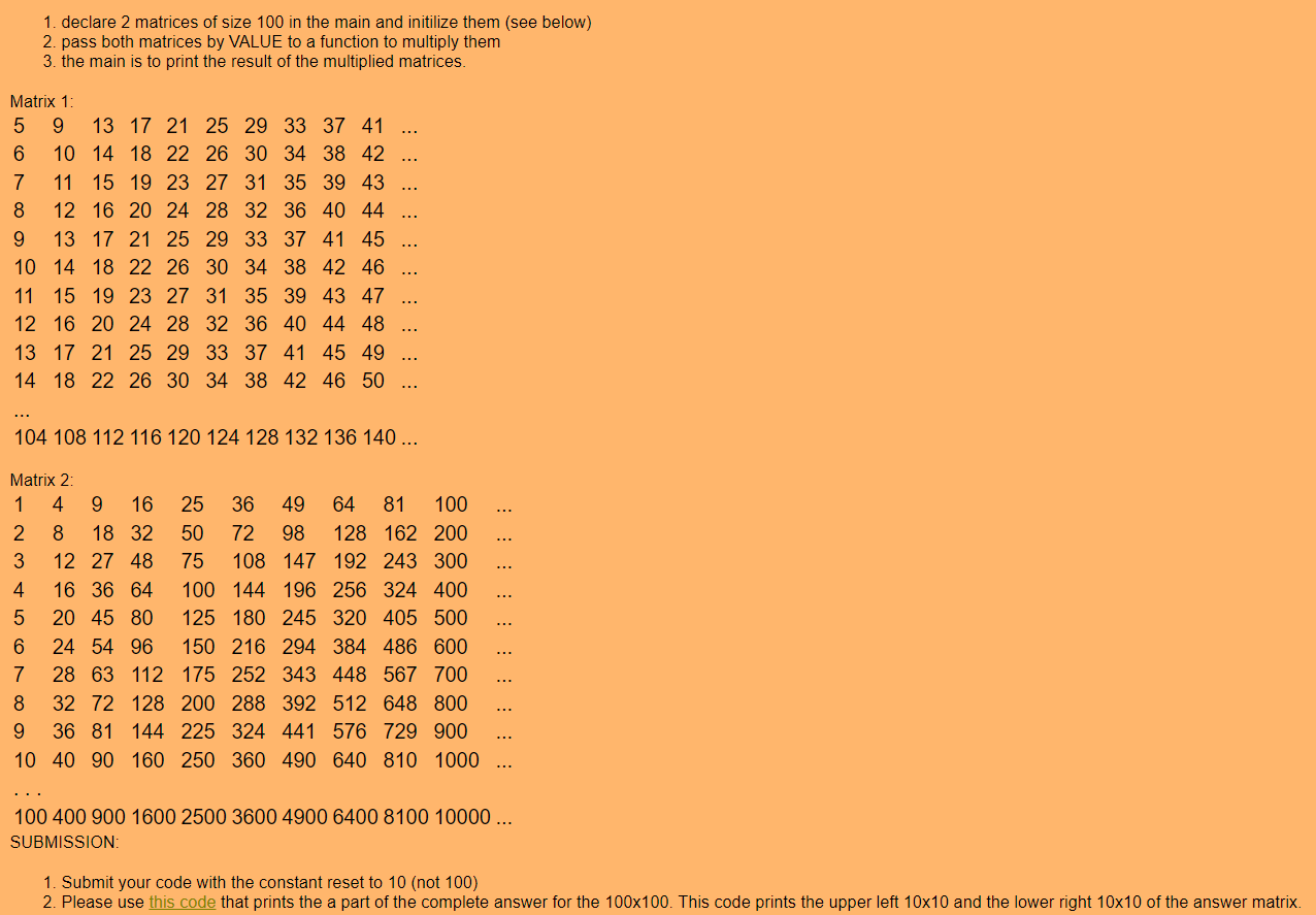 Solved The orange is the assignment and the code is what I | Chegg.com