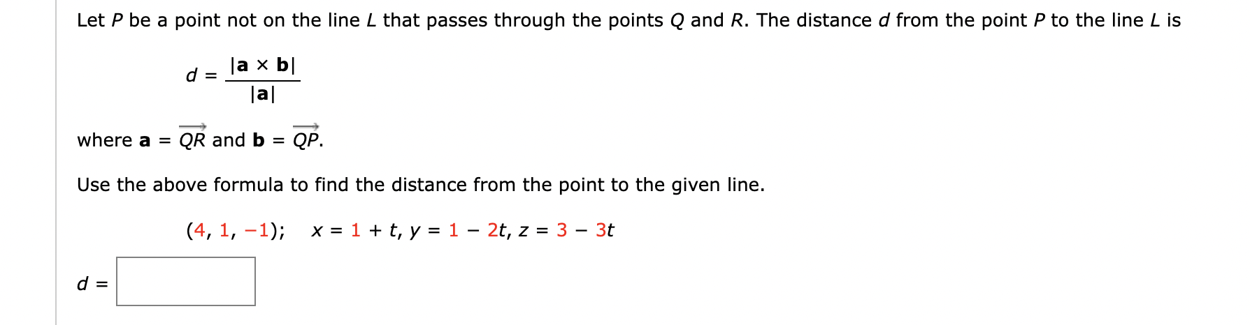 Solved Let P be a point not on the line L that passes | Chegg.com