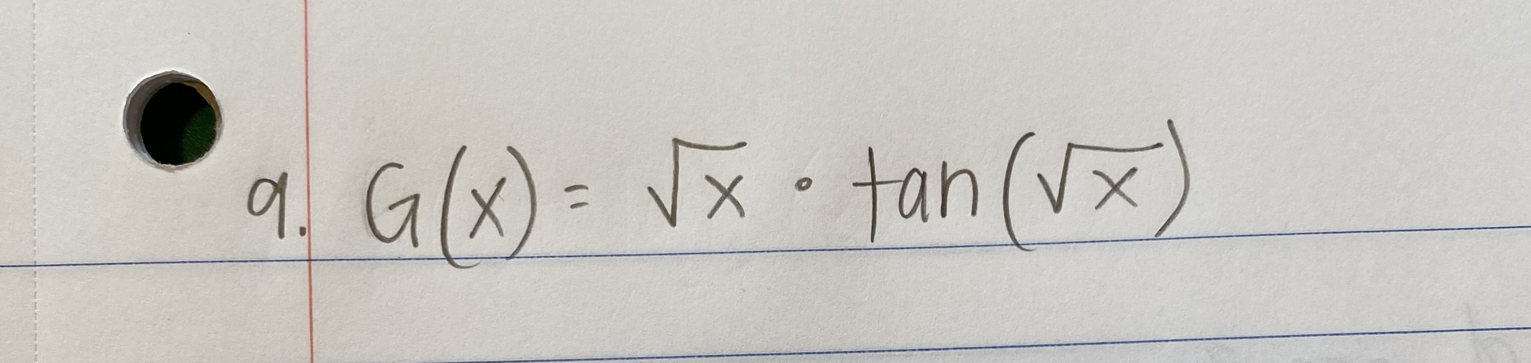 Solved find the derivative. G(x)=x2*tan(x2) | Chegg.com