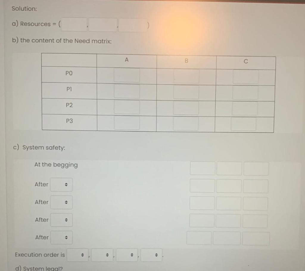 Solved Consider the following system snapshot using the date | Chegg.com
