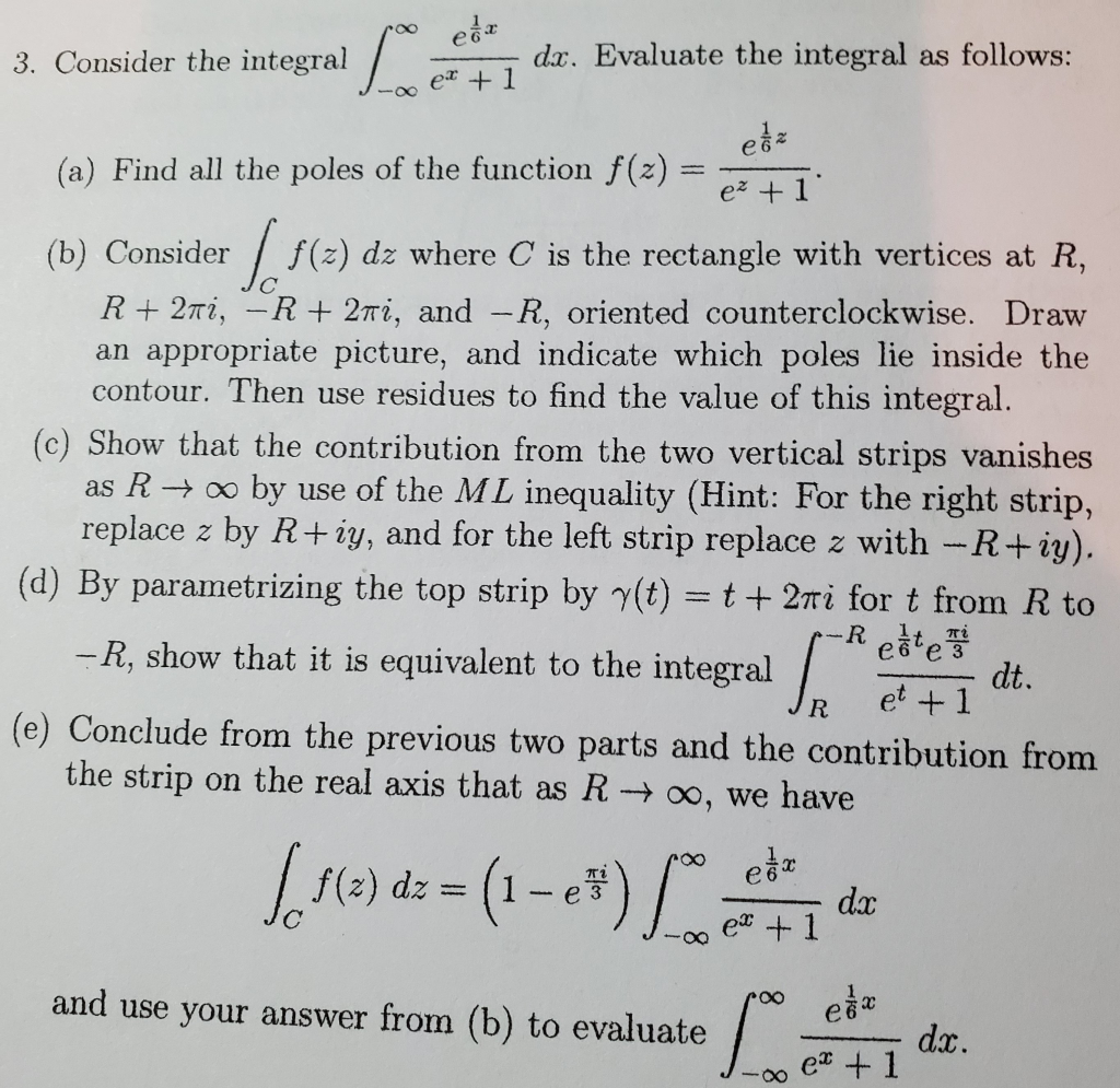 edr dx. Evaluate the integral as follows: 3. Consider | Chegg.com