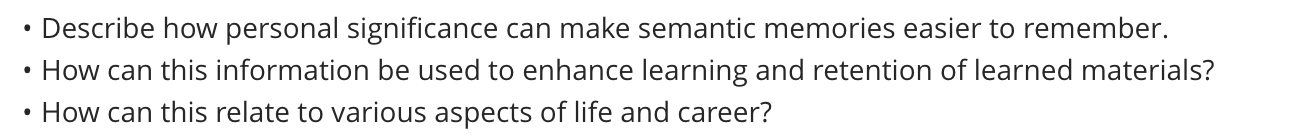 Solved - Describe how personal significance can make | Chegg.com