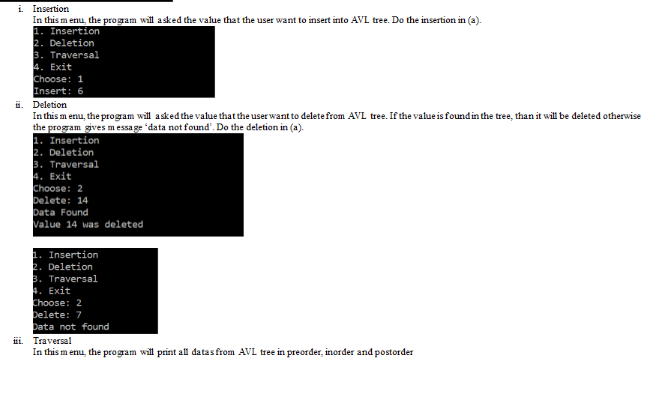 Solved 2. AVL TREE a. Into empty AVL. Tree: i. (Bobot 10\%, | Chegg.com
