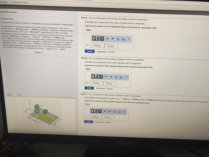 Solved e Cuic Composite Bodies mposte Bodies Part A The x | Chegg.com