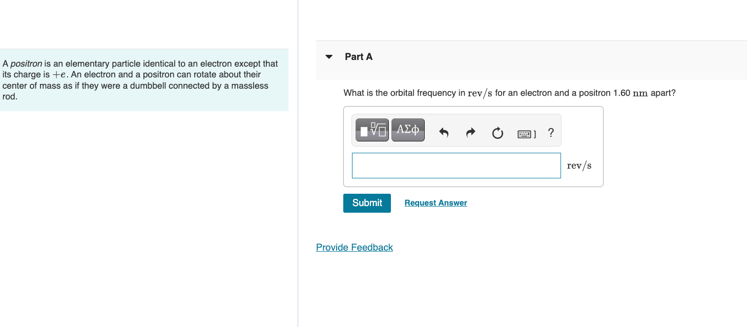 Solved A positron is an elementary particle identical to an | Chegg.com