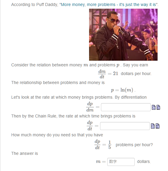 Solved According to Puff Daddy, "More money, more problems - | Chegg.com