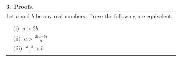 Solved 3. Proofs. Let a and b be any real numbers. Prove the | Chegg.com