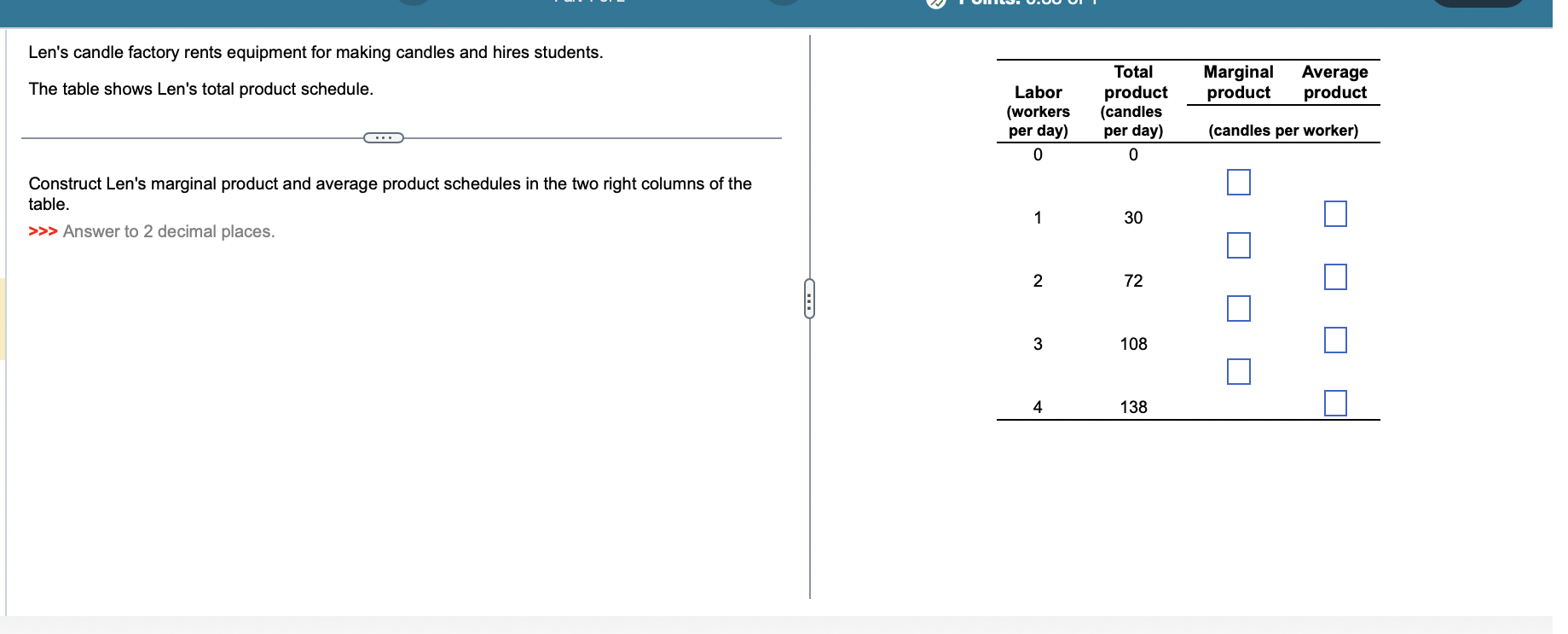 Solved Len's candle factory rents equipment for making | Chegg.com