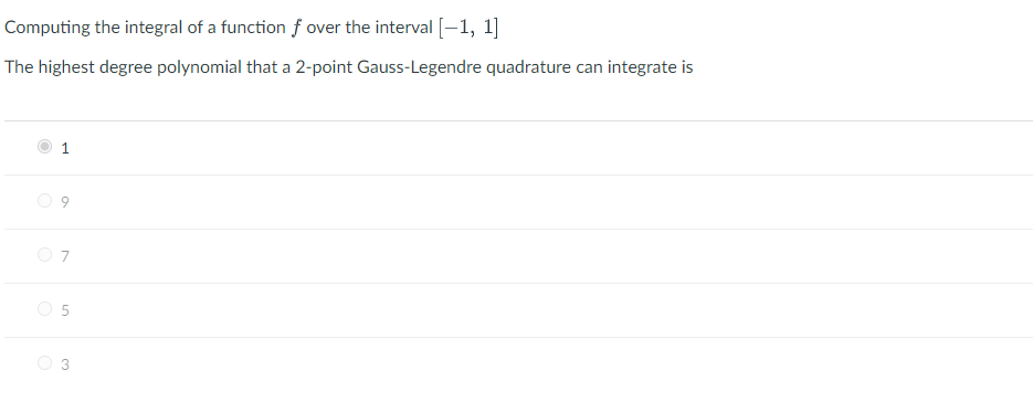 Solved Computing the integral of a function f over the | Chegg.com