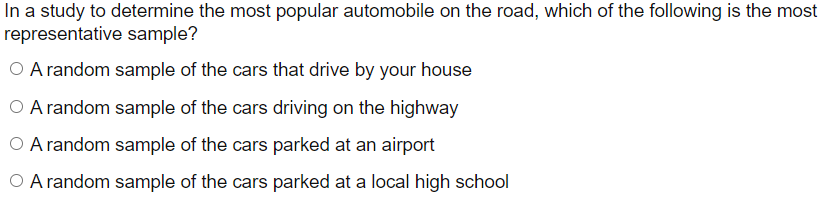 Solved In a study to determine the most popular automobile | Chegg.com