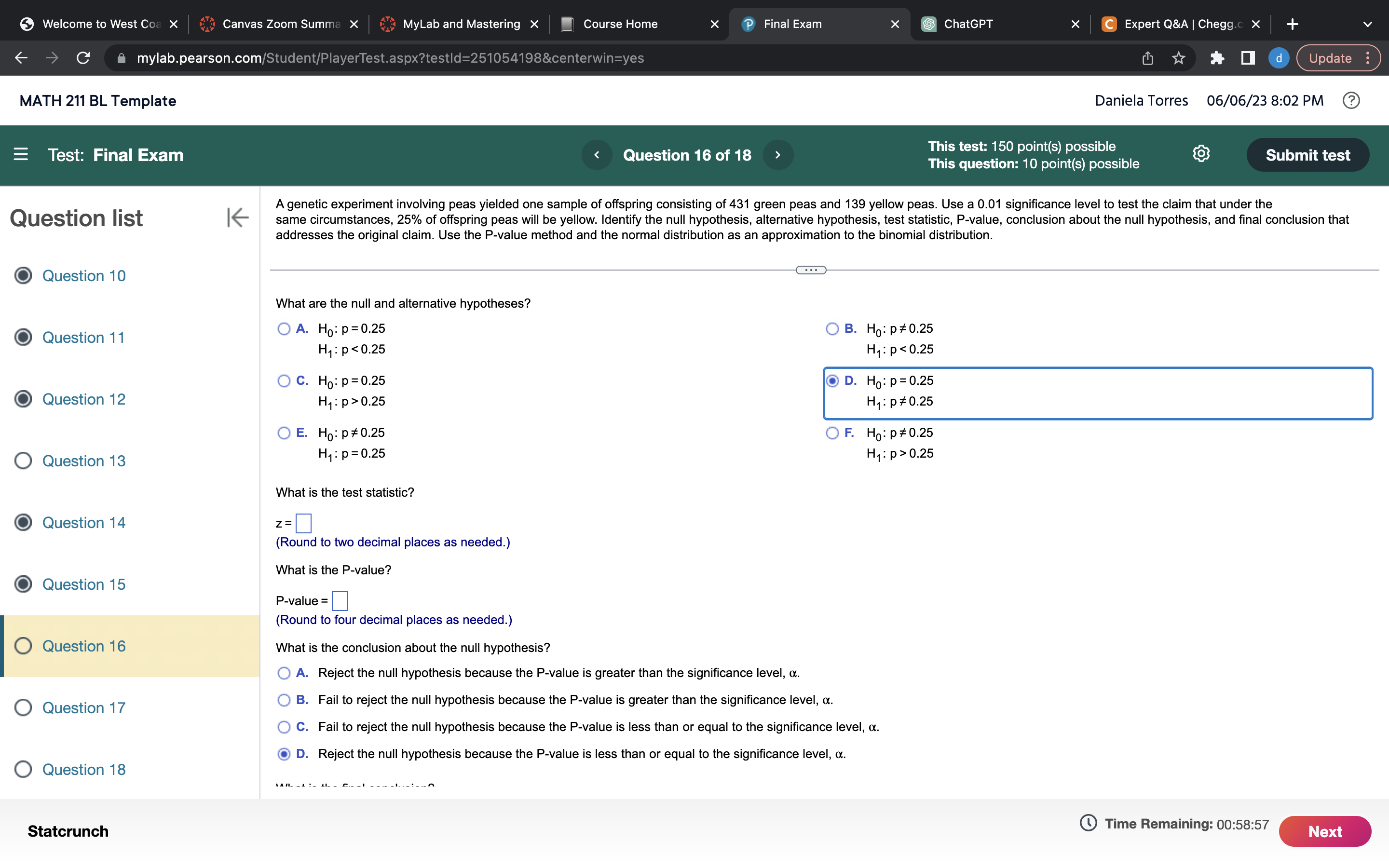 Solved lestion list Question 10 Question 11 Question 12 | Chegg.com