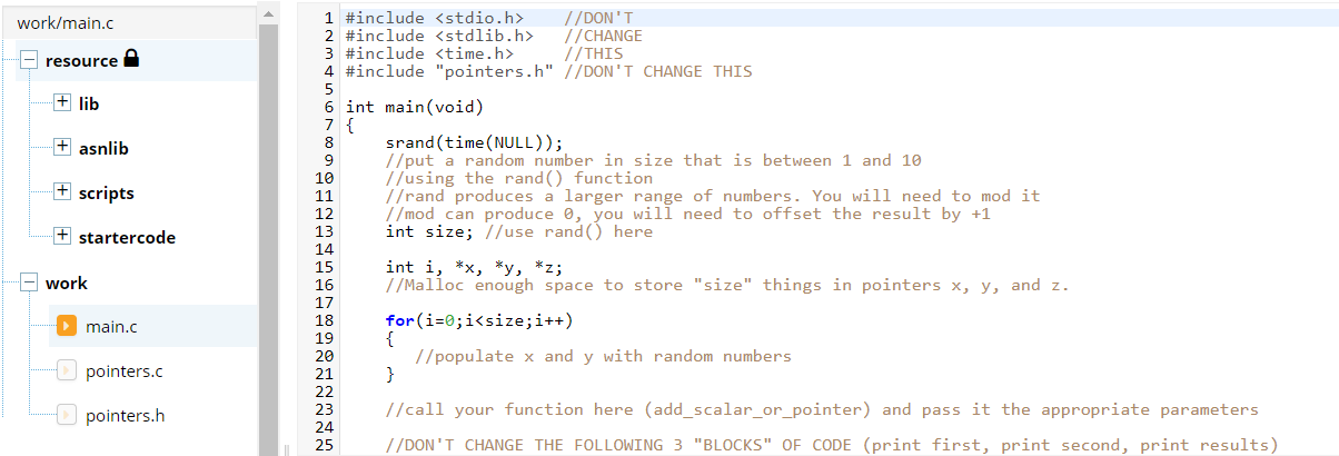 Solved Useful info: #include for malloc() and rand() | Chegg.com