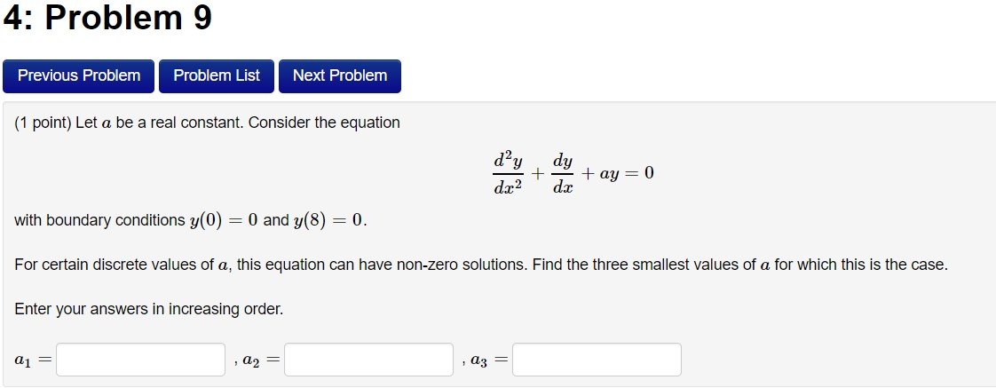 Solved 4: Problem 9 Previous Problem Problem List Next | Chegg.com