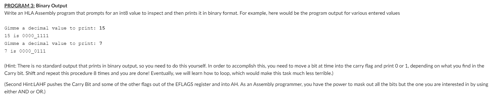 to see an HLA Programmer's Reference Guide for the | Chegg.com