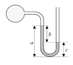 Solved Consider the mercury U-shaped tube manometer as | Chegg.com
