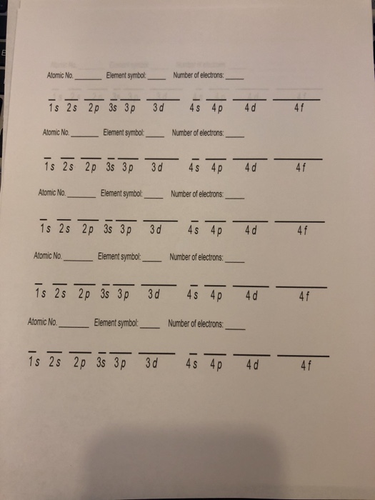 Solved Electron configuration lab. You have been given 16 | Chegg.com