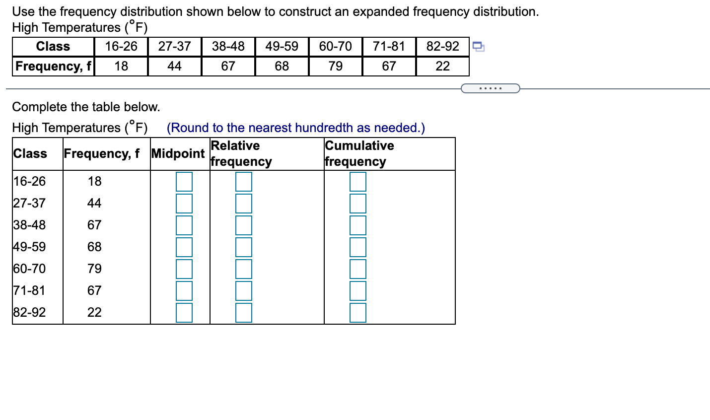 Solved Use the frequency distribution shown below to | Chegg.com
