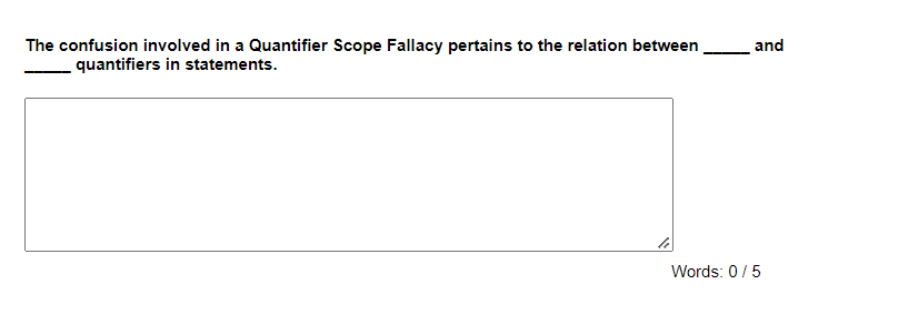Solved The confusion involved in a Quantifier Scope Fallacy | Chegg.com