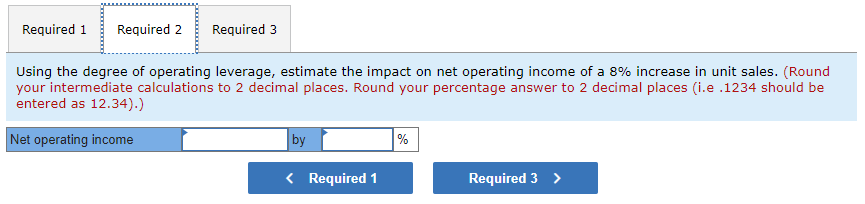 Solved Required: 1. What is the company's degree of | Chegg.com