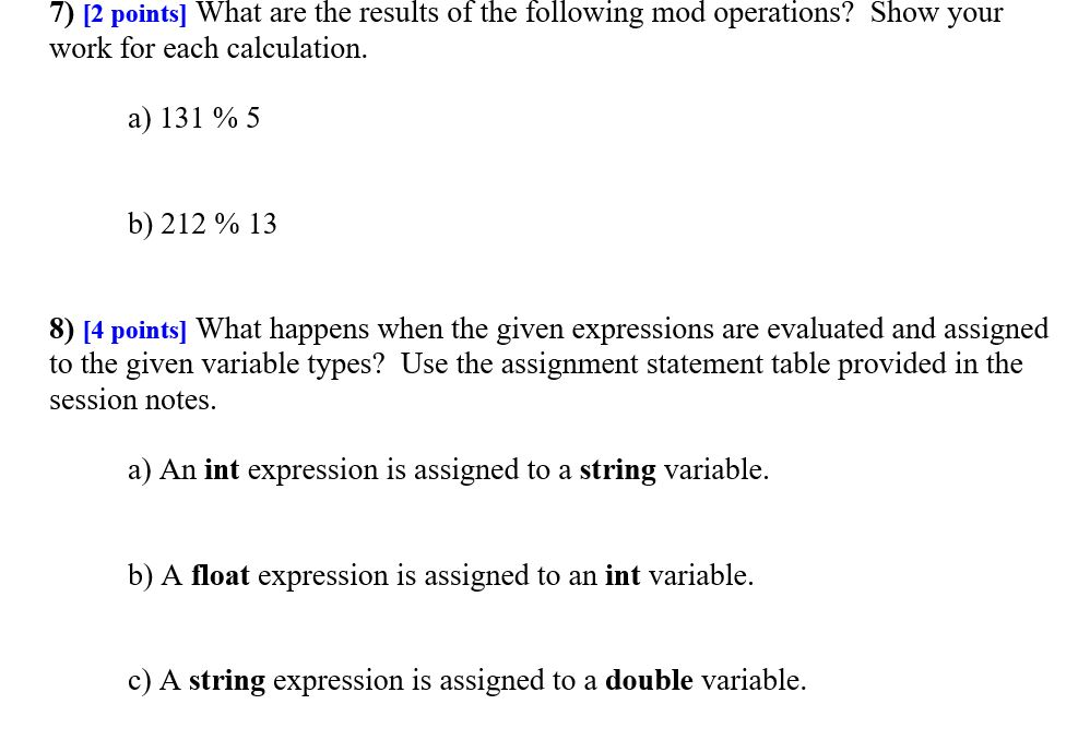 Solved 5) [3 points] List three techniques for making code | Chegg.com
