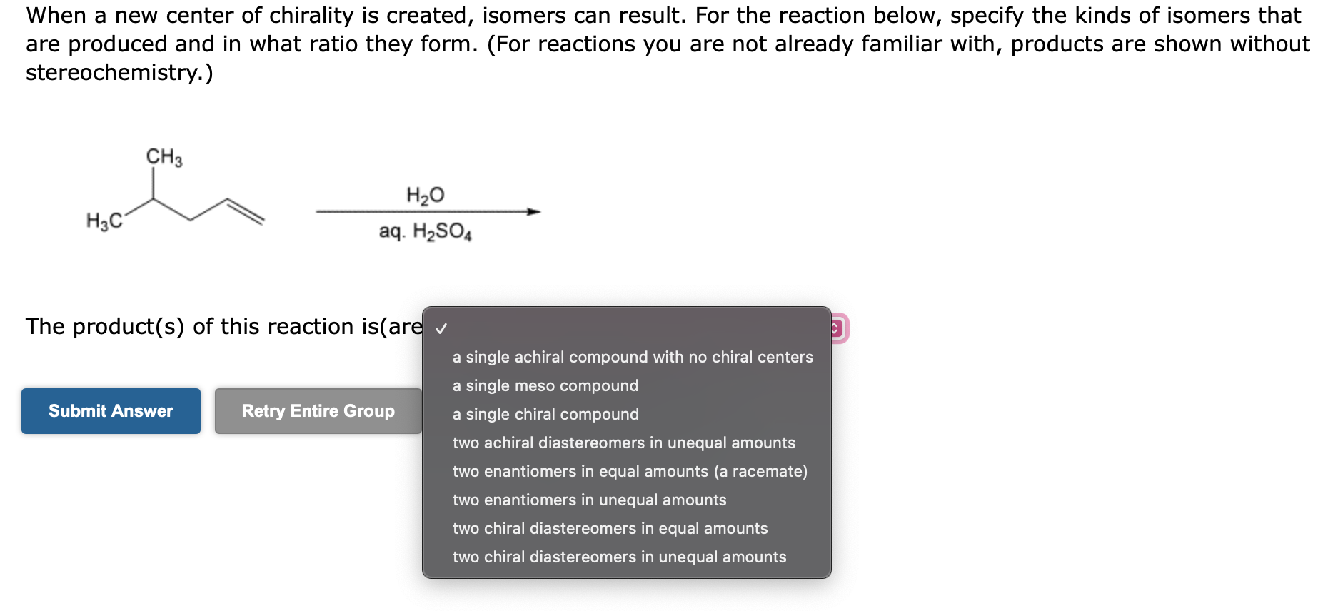 Solved When a new center of chirality is created, isomers | Chegg.com
