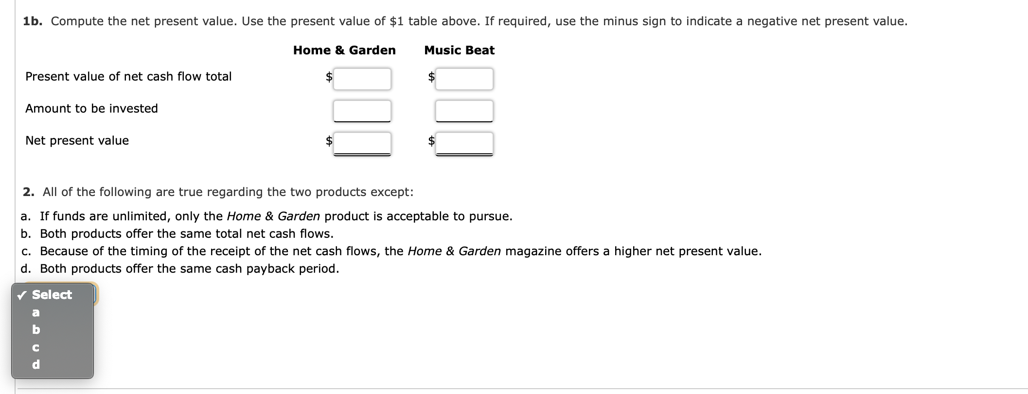 Solved Cash Payback Period, Net Present Value Method, and | Chegg.com