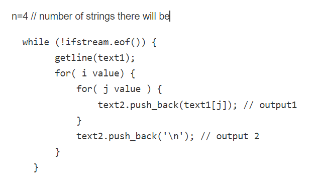 Solved [C++] How can you take each separate string stored in | Chegg.com