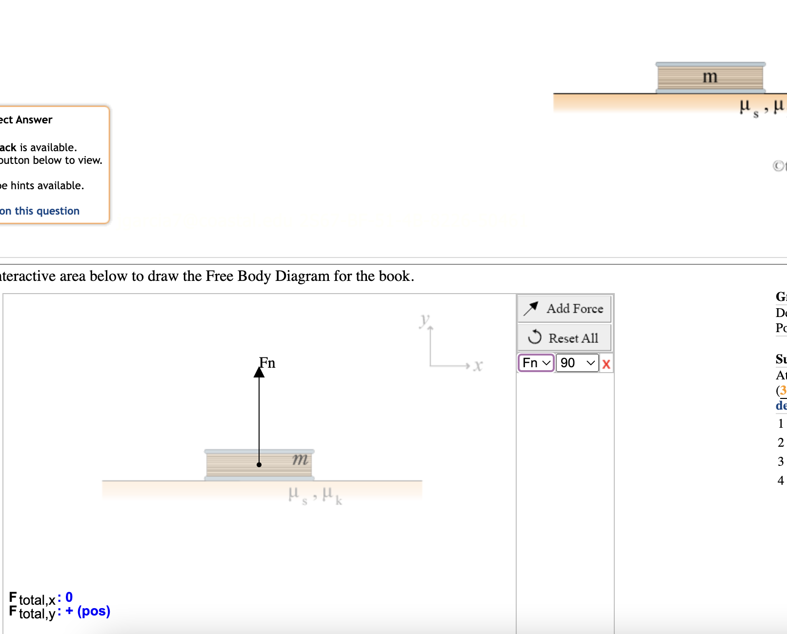 A book is resting on a horizontal tabletop. The book | Chegg.com