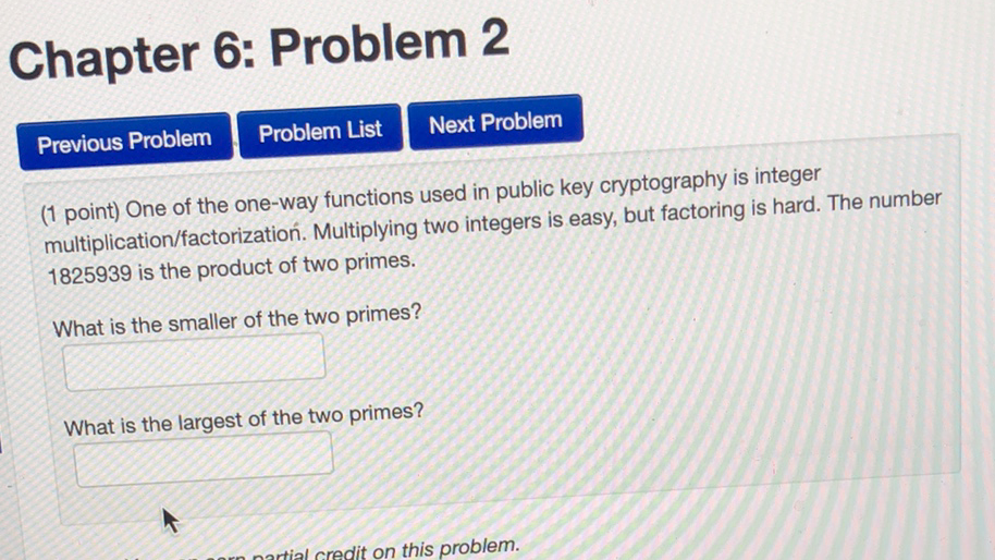 Solved Chapter 6: Problem 2 Previous Problem Problem List | Chegg.com