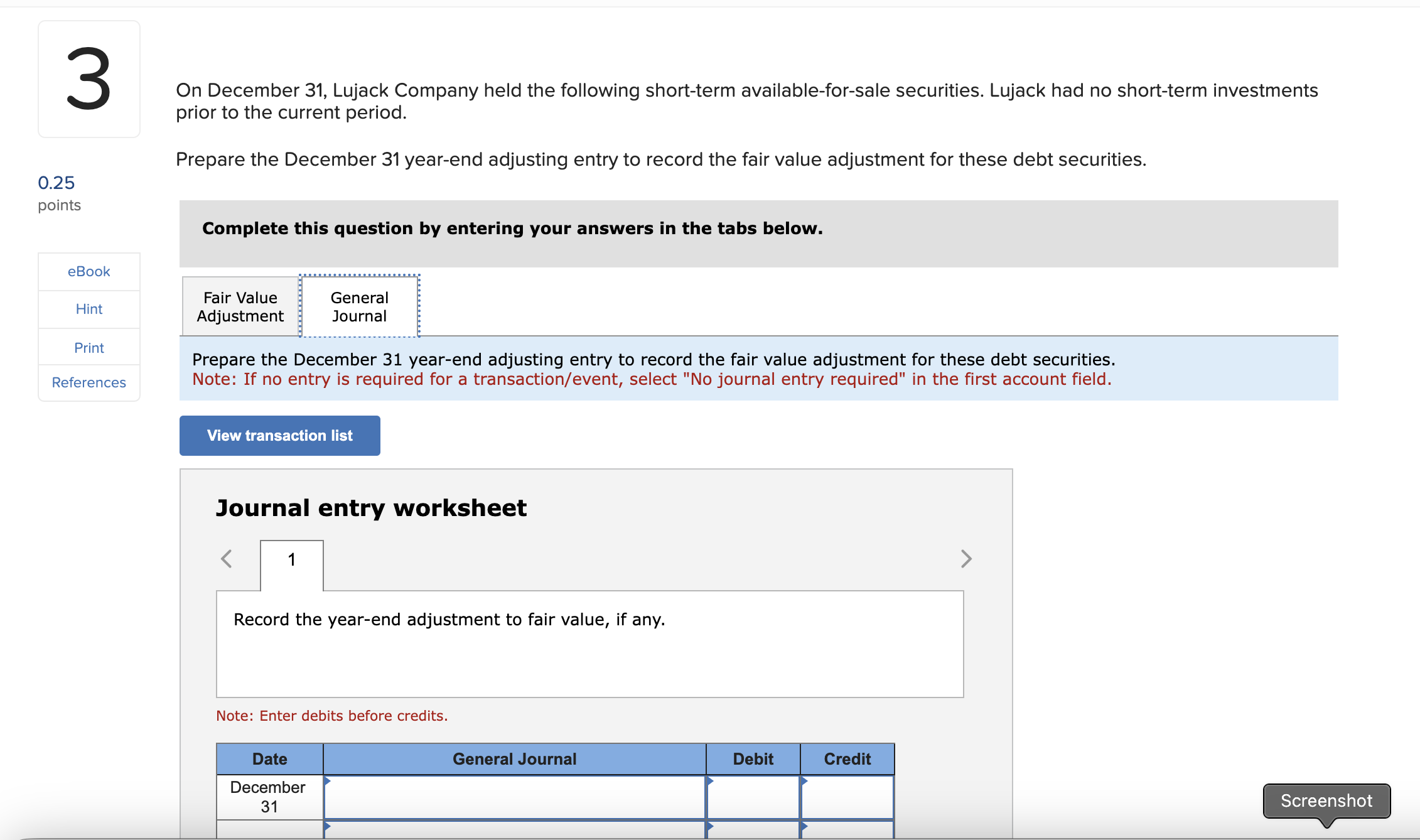 Solved Exercise 15-6 (Algo) Fair value adjustment to | Chegg.com