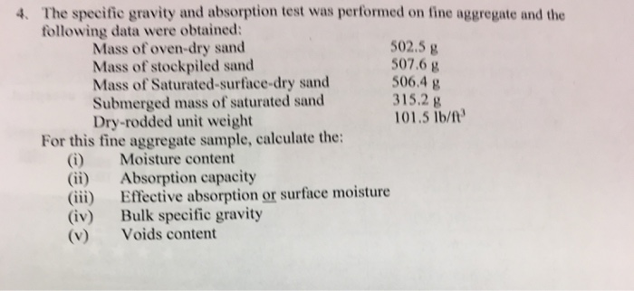 Solved 1. Calculate the fineness modulus for the aggregate | Chegg.com