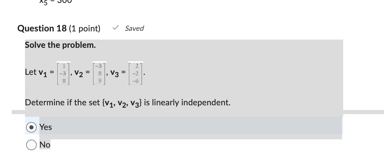 Solved Question 18 (1 ﻿point)Solve the problem.Let | Chegg.com