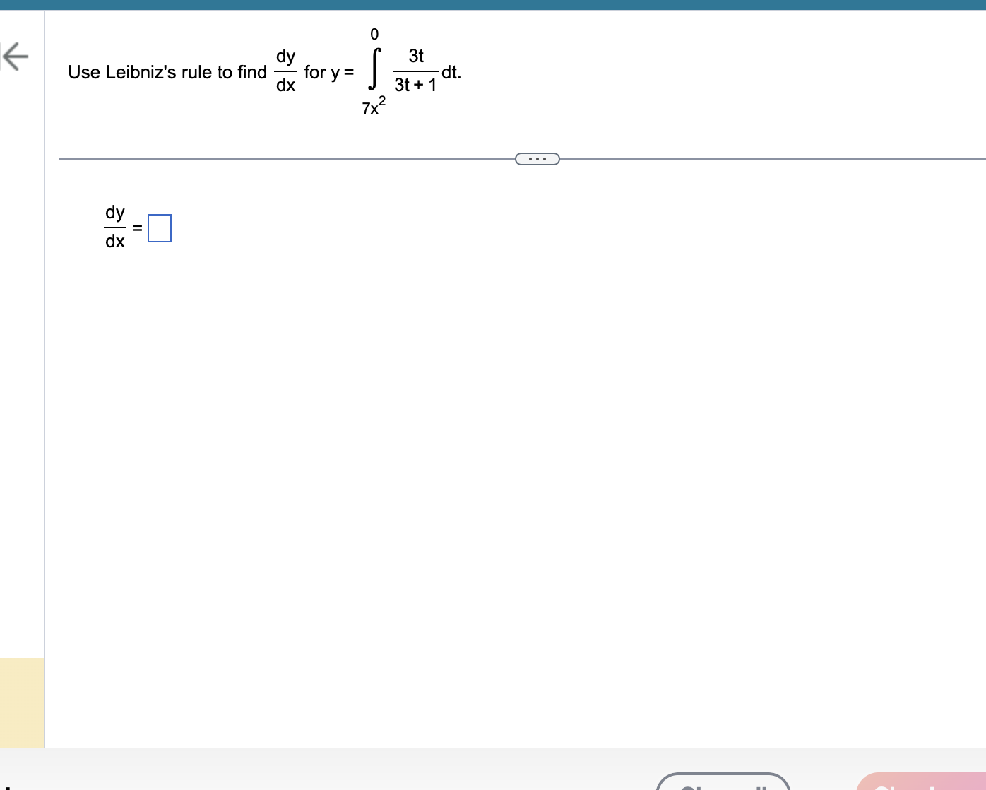 Solved Use Leibniz's rule to find dydx ﻿for | Chegg.com