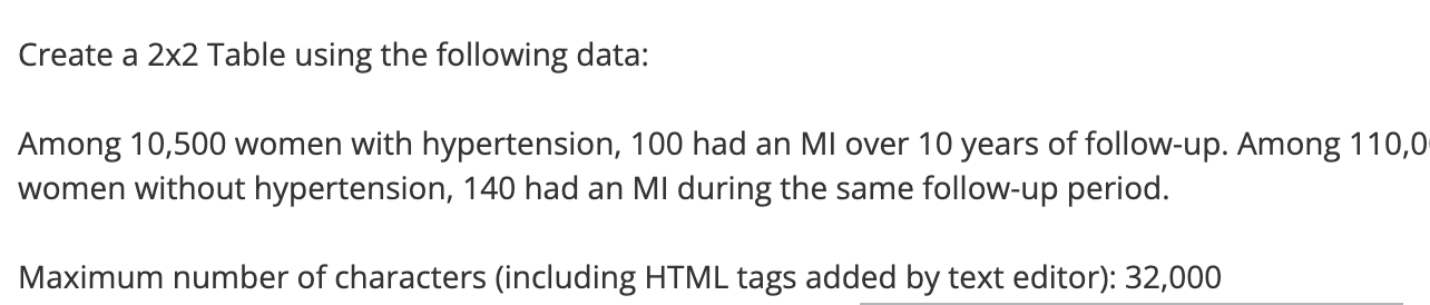 Solved Create a 2×2 Table using the following data: Among | Chegg.com
