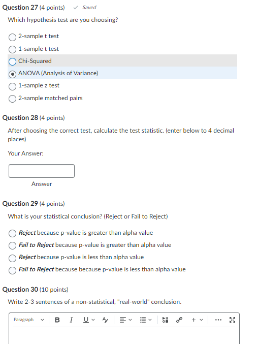 Solved Perform/Document 7-step hypothesis test to test if | Chegg.com