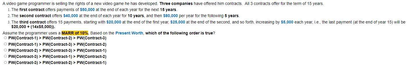 Solved A video game programmer is selling the rights of a | Chegg.com