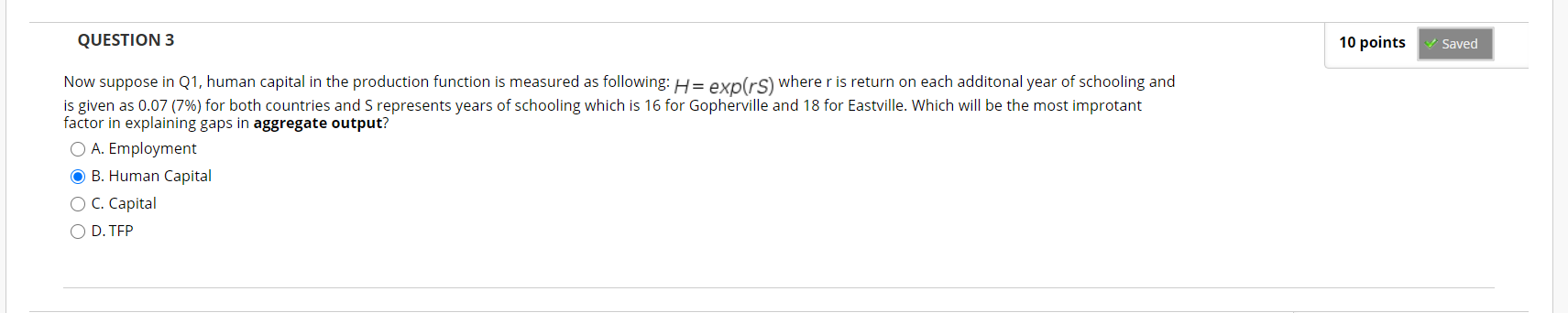 Solved QUESTION 1 10 points Saved Consider two countries | Chegg.com