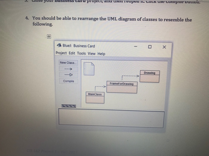 Solved Create a Business Card project 1. Using the BlueJ | Chegg.com