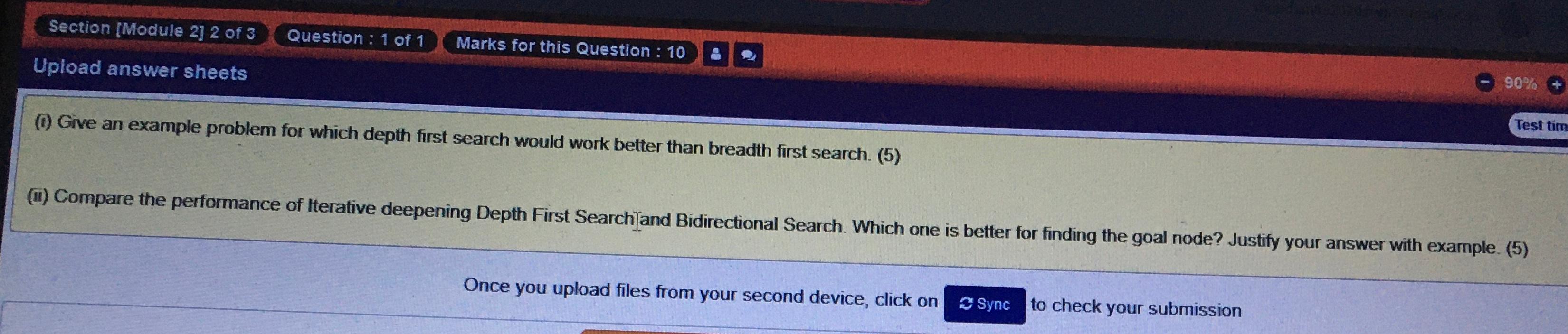 Solved Section (Module 2] 2 of 3 Question : 1 of 1 Marks for | Chegg.com