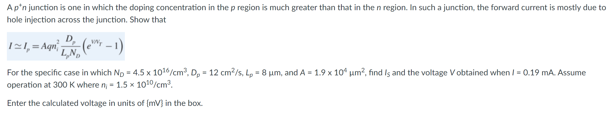 Solved Aptn junction is one in which the doping | Chegg.com