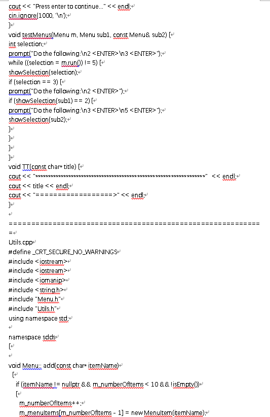 Solved menu.cpp #define _CRT_SECURE_NO_WARNINGS- #include | Chegg.com