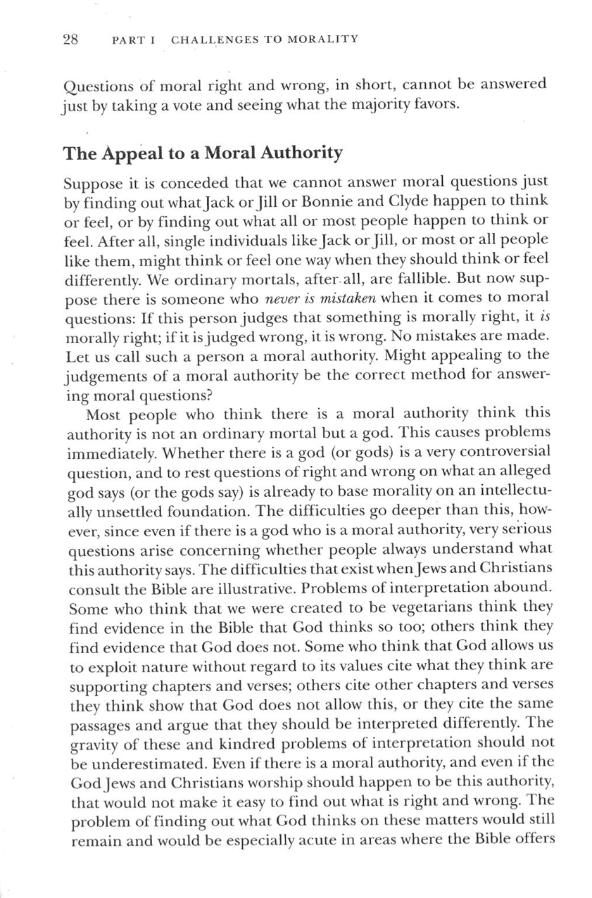Solved In the essays, "How Not to Answer Moral Questions" | Chegg.com