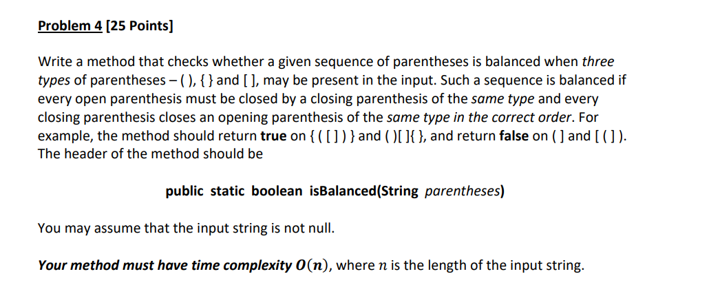 Solved For the next two problems, create a class named Hw4. | Chegg.com