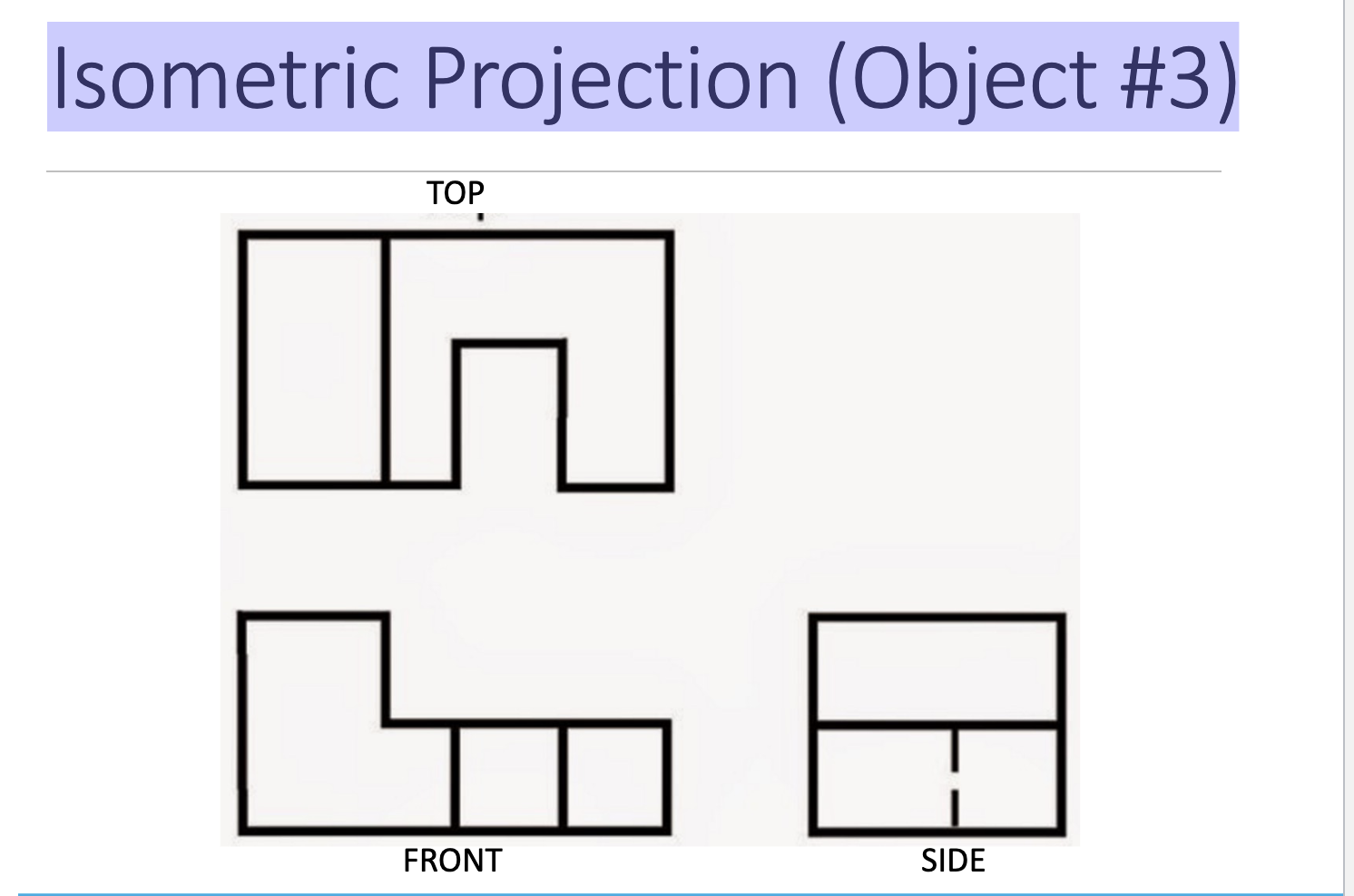 Solved Please use isometric paper and draw the object above | Chegg.com