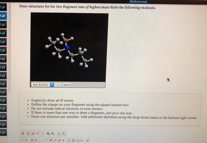 Solved Draw structures for the two fragment ions of highest | Chegg.com