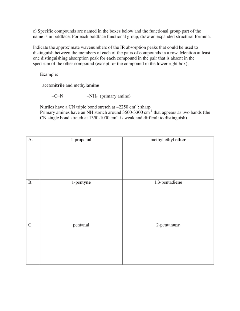 Solved c) Specific compounds are named in the boxes below | Chegg.com